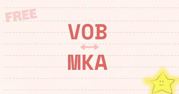 Convertir VOB a MKA en línea. Conversión por lotes, cortar y comprimir ...